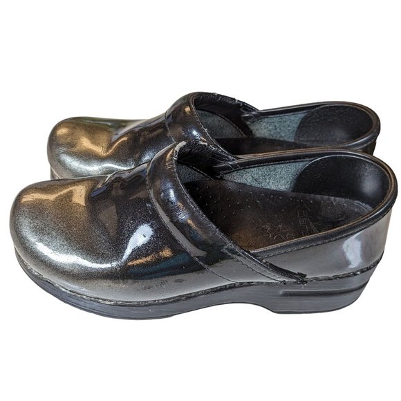 Dansko | Shoes | Dansko Professional Black Patent Leather Shiny Glitter ...